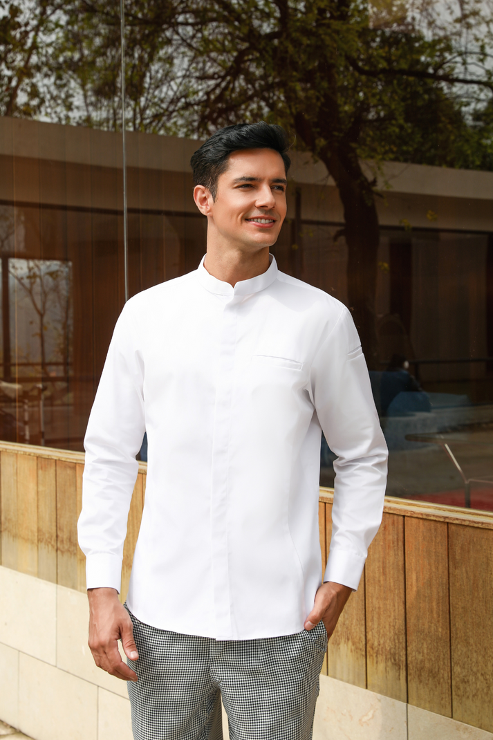 Bennett White Chef Jacket, Long Sleeve – GreenChef Sdn. Bhd.