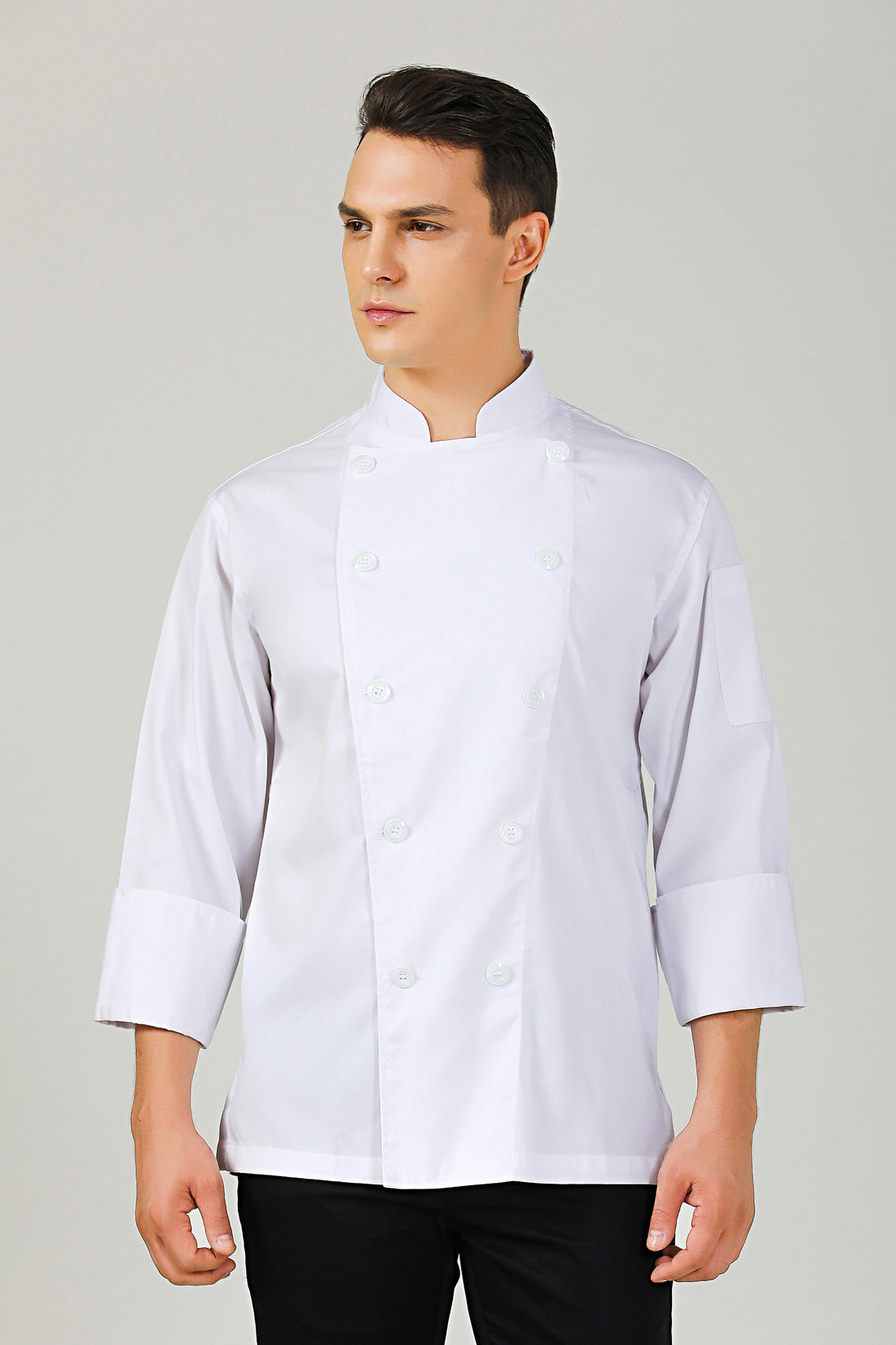 Classic White Chef Jacket, Long Sleeve - GreenChef by GC Collective ...